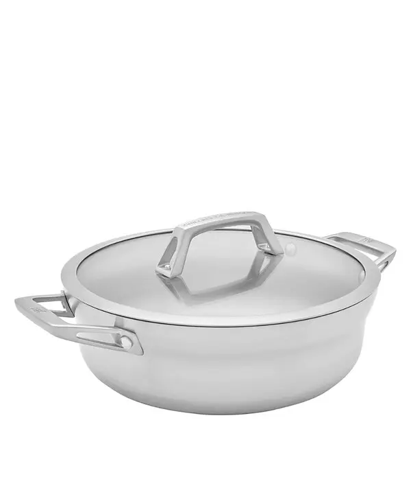 ZWILLING Motion Stainless Steel Chef's Pan, 4 Qt - Silver