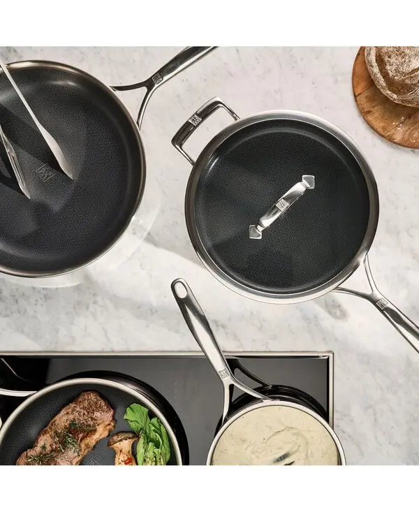 ZWILLING Peak Stainless Steel Dual Performance Ceramic Cookware, Set Of 10