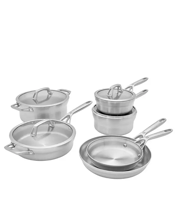 ZWILLING Motion Stainless Steel Cookware, Set Of 10 - Silver
