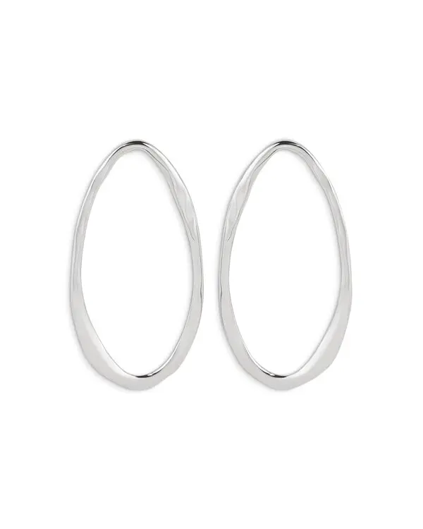 Ettika Hammered Oval Drop Earrings