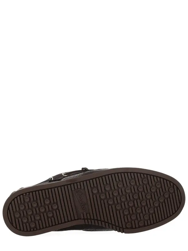 Paraboot Mocassino "barth" Leather Lace-up Loafer - Brown
