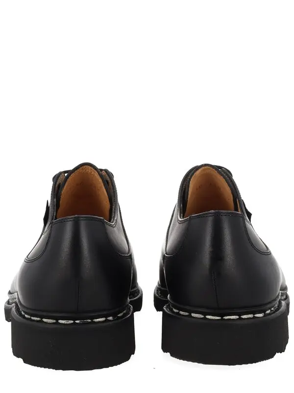 Paraboot Avignon Moc Toe Lace Up Derby Shoes - Black