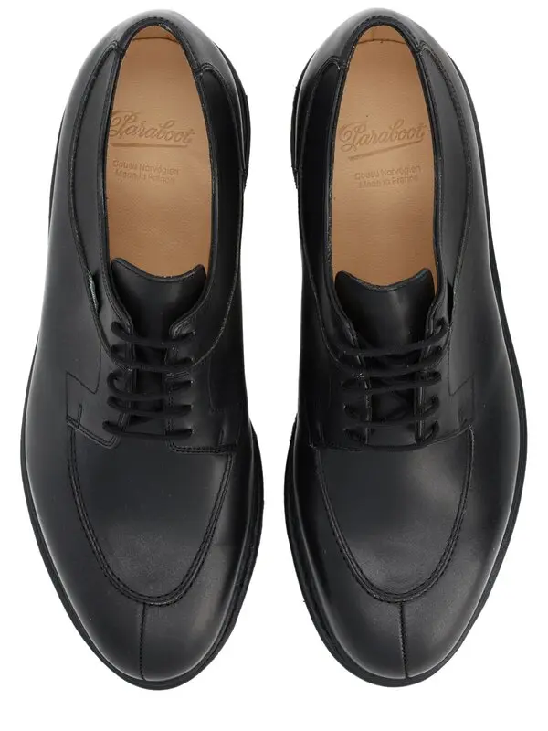 Paraboot Avignon Moc Toe Lace Up Derby Shoes - Black