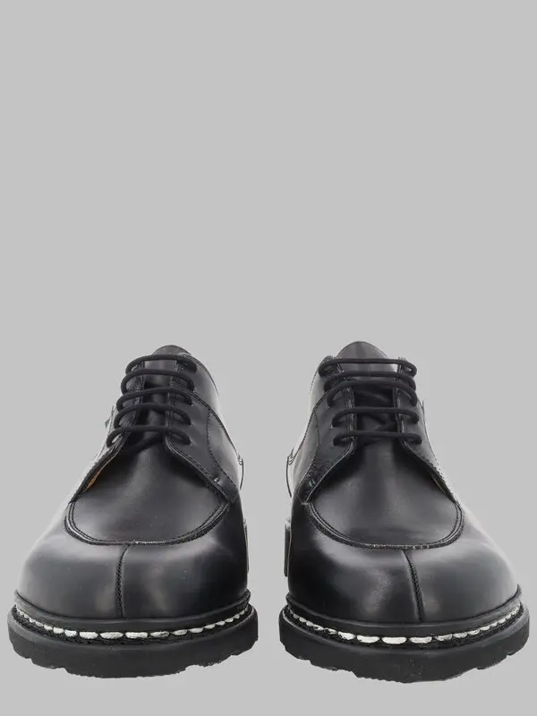Paraboot Avignon Moc Toe Lace Up Derby Shoes - Black