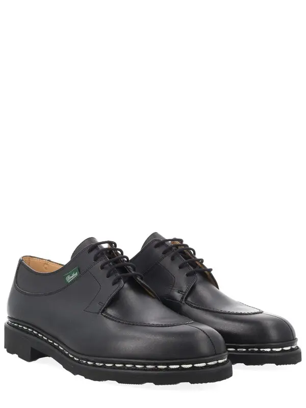 Paraboot Avignon Moc Toe Lace Up Derby Shoes - Black