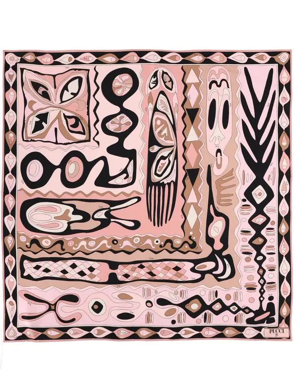 Emilio Pucci Silk Foulard Scarf