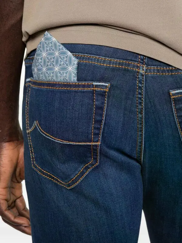 Jacob Cohen Logo-embroidered Jeans