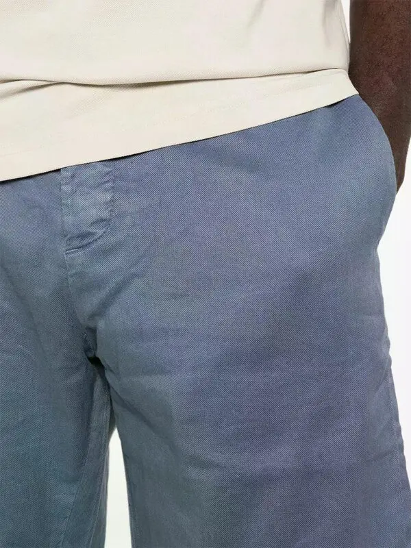 Jacob Cohen Logo Patch Twill Shorts - Blue