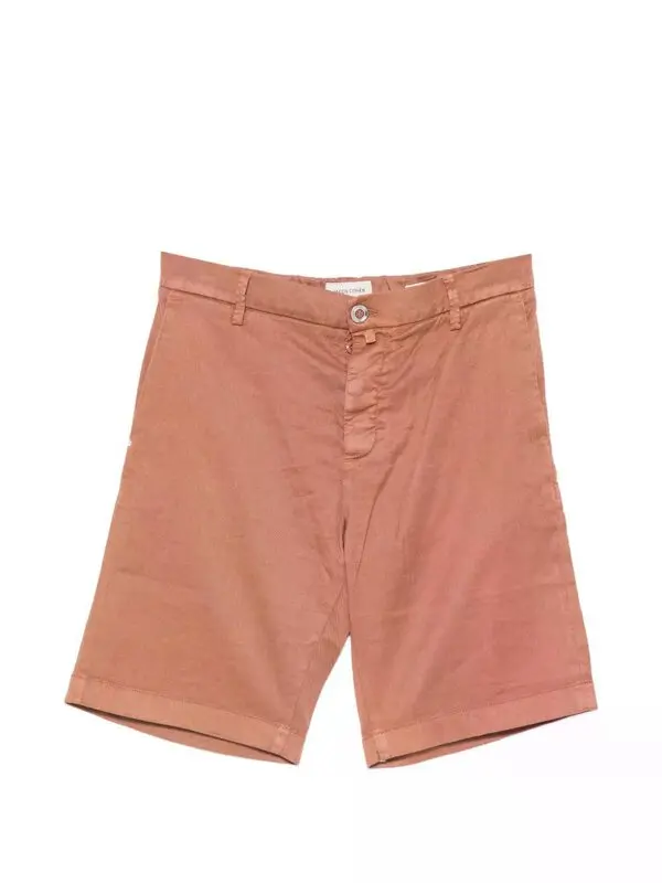 Jacob Cohen Logo Patch Cotton-blend Shorts - Orange
