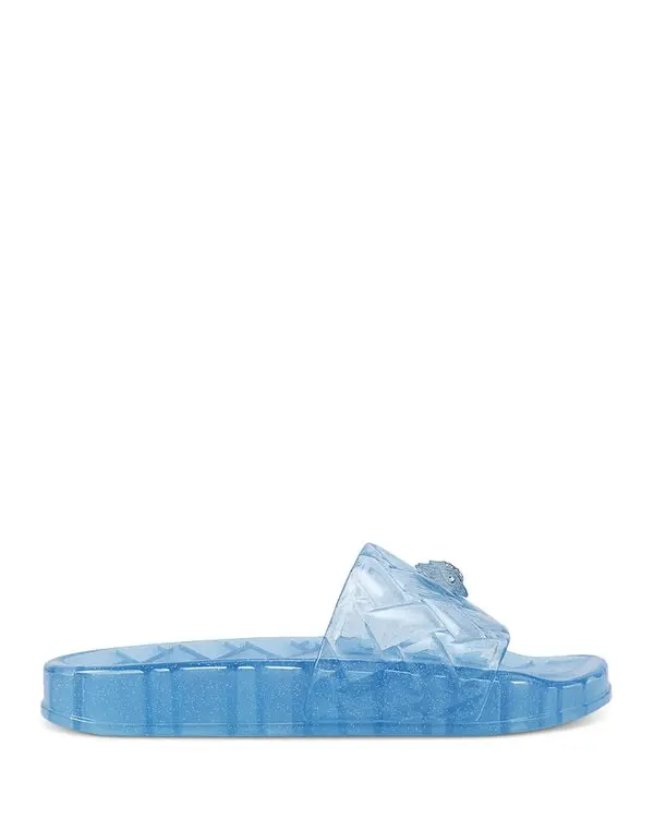 Kurt Geiger Meena Eagle Jelly Slide Sandals - Blue