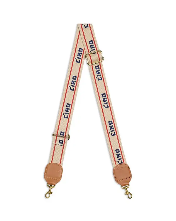 Clare V. Ciao Adjustable Crossbody Strap - Cream/navy