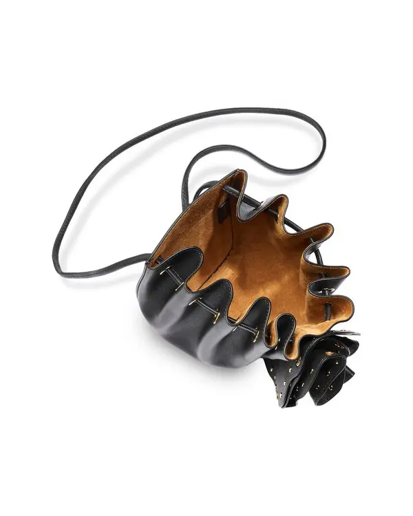 Farm Rio Studded Leather Flower Crossbody Bag