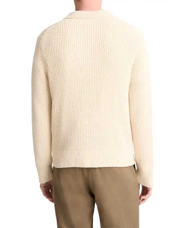Vince Shaker Knit Polo Sweater