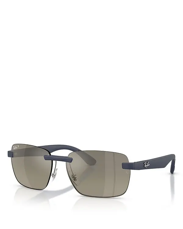 Ray-ban Rectangular 59mm Sunglasses - Dark Blue