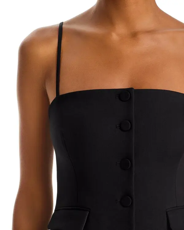 Rag & Bone Irina Square Neck Button Tank