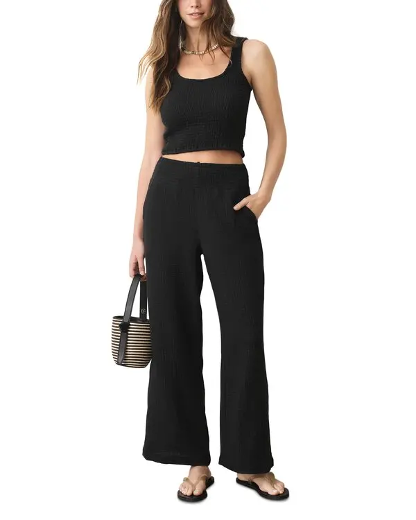 Marine Layer Coralina Scoop Tank Top - Black