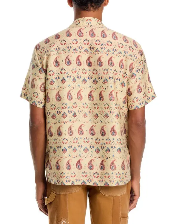KARTIK RESEARCH Silk Printed Camp Shirt