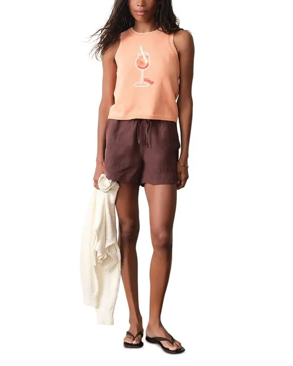Marine Layer Marisol Sweater Tank Top - Aperol