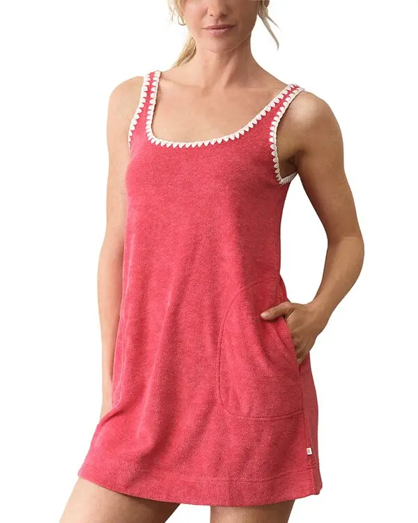 Marine Layer Terry Beach Dress - Red