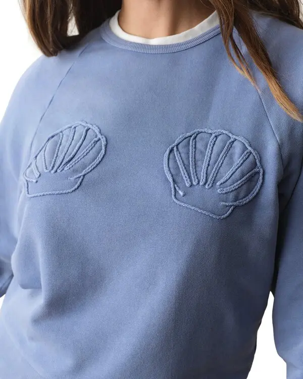 Marine Layer Embroidered Shell Terry Sweatshirt