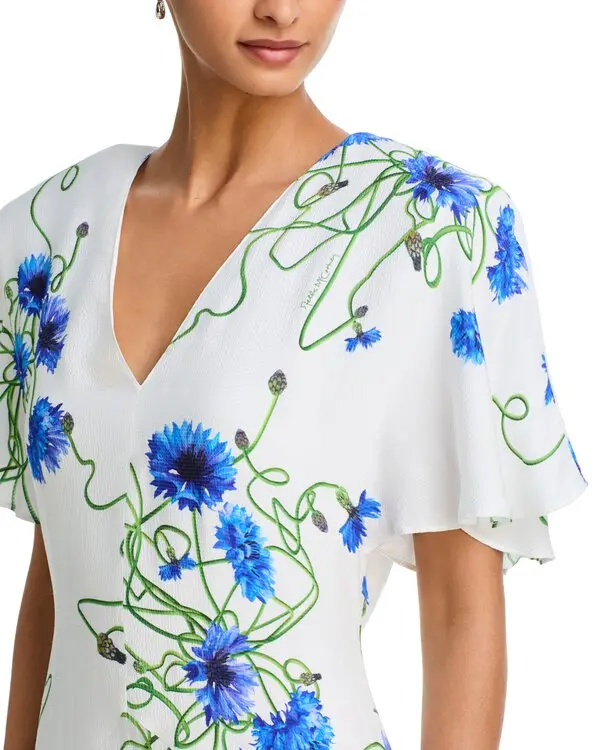 Stella McCartney Floral Print Midi Dress
