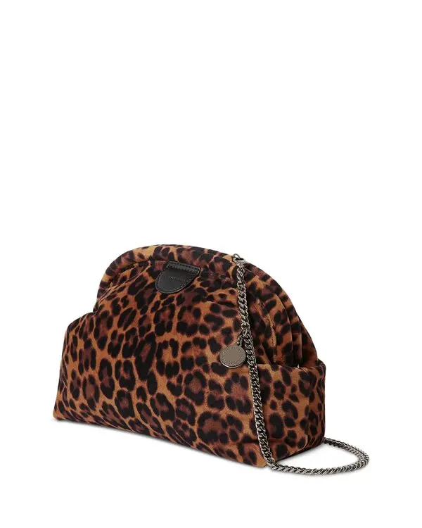 Stella McCartney Falabella Soft Velvet Clutch - Leopard
