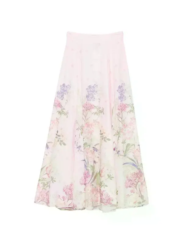 Charo Ruiz Ibiza Floral Print Maxi Skirt - Pink