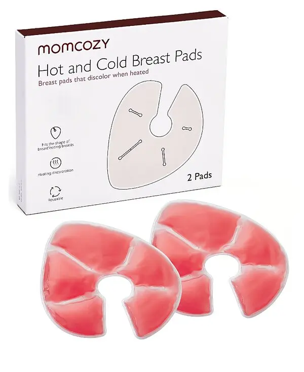 MOMCOZY Large Reusable Breast Therapy Packs, 2 Pack - Pink