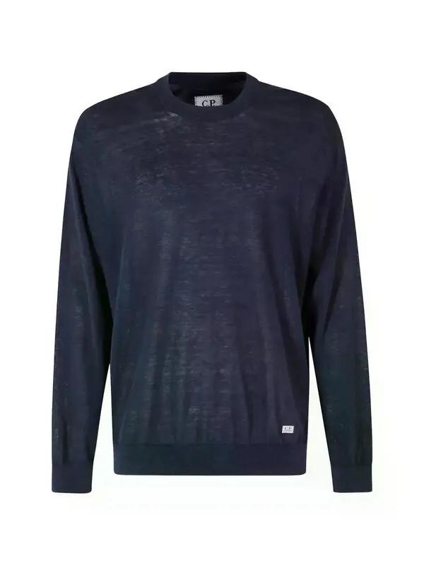 C.P. COMPANY Fine-knit Raglan-sleeve Sweater - Blue
