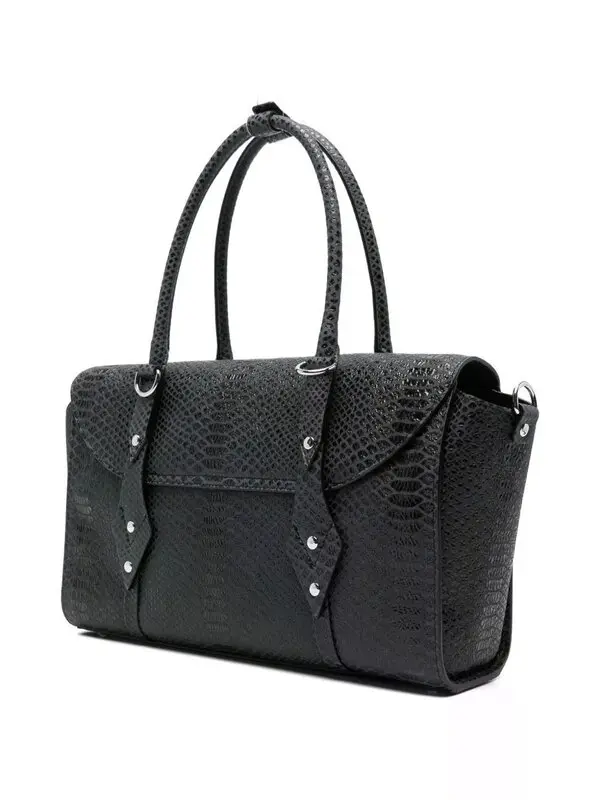 VIVIENNE WESTWOOD Orb Plaque Snakeskin-effect Tote Bag