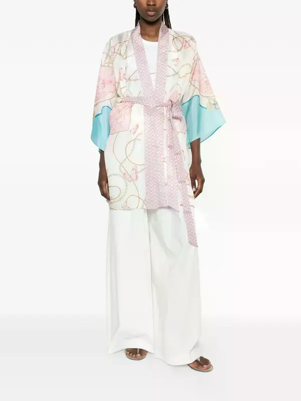 MAZZEI Butterfly Print Kimono