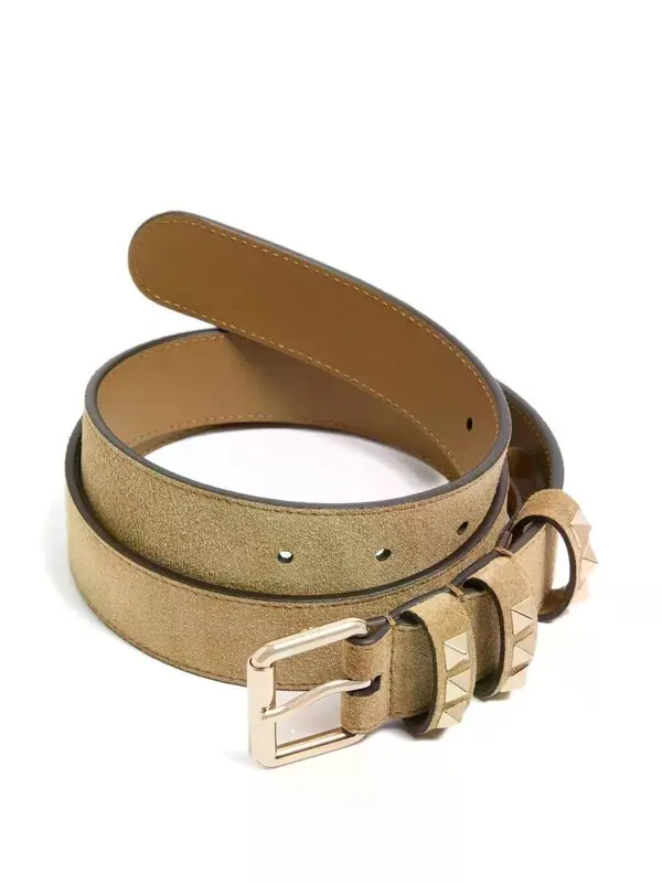 Valentino Garavani Rockstud Suede Belt