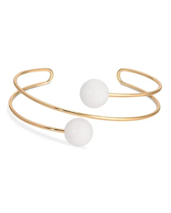 Ettika Summer Escape Stone Cuff Bracelet - Bone
