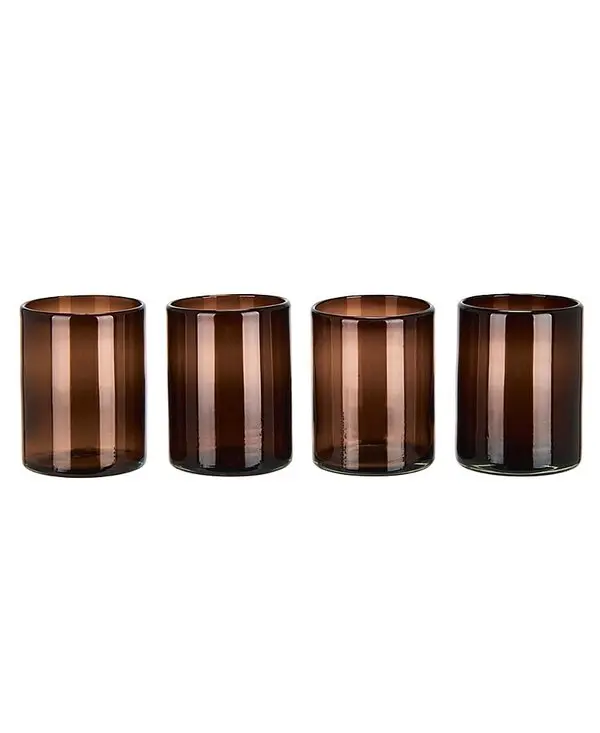 VERVE CULTURE Handblown Glasses Dof Set Of 4 - Tamarind