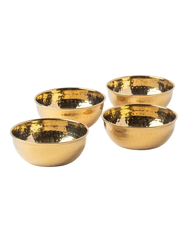 VERVE CULTURE Dal Serving Bowls Set Of 4 - Gold