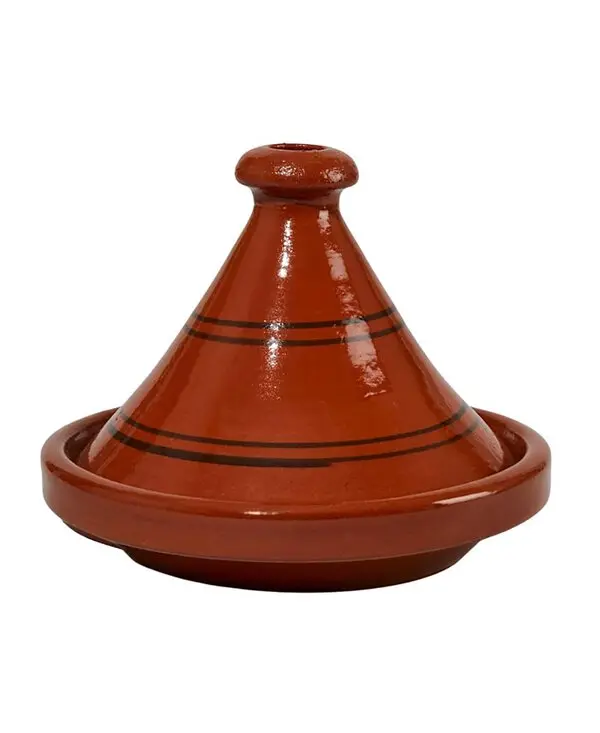 VERVE CULTURE Cooking Tagine For Two - Brown With Black Stripe