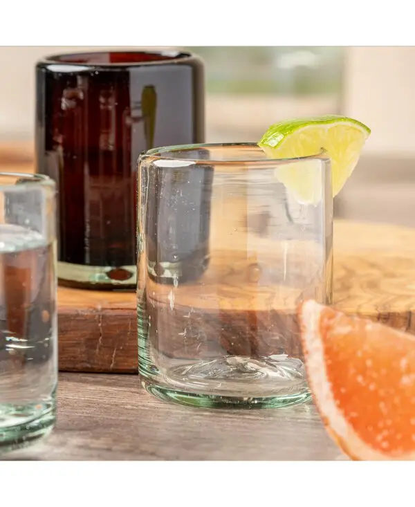 VERVE CULTURE Handblown Shotglasses Set Of 4 - Clear
