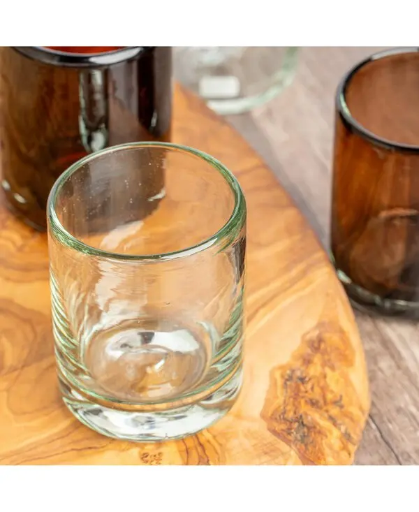 VERVE CULTURE Handblown Shotglasses Set Of 4 - Clear
