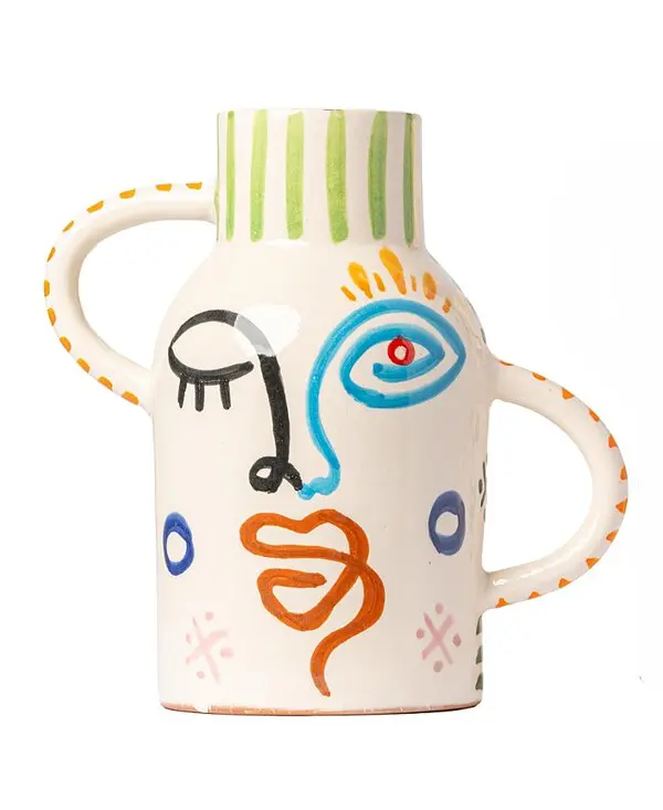 VERVE CULTURE Visage Vase - Beige