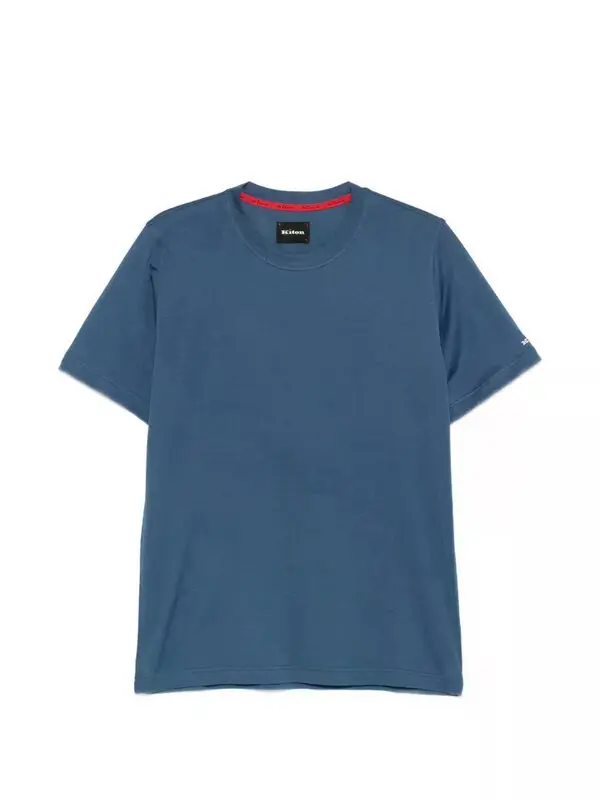 Kiton Logo-embroidered T-shirt