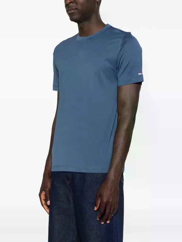 Kiton Logo-embroidered T-shirt