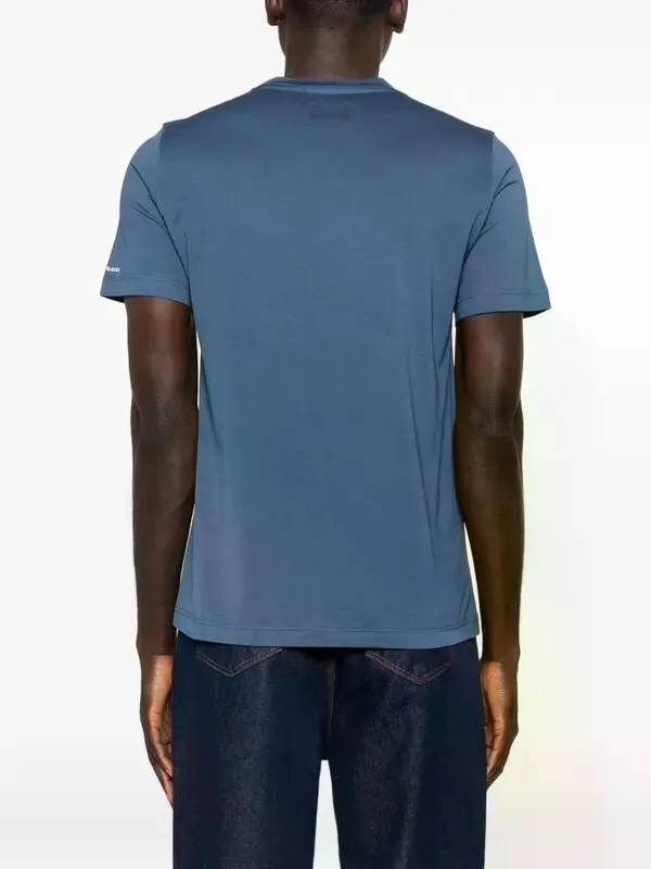 Kiton Logo-embroidered T-shirt