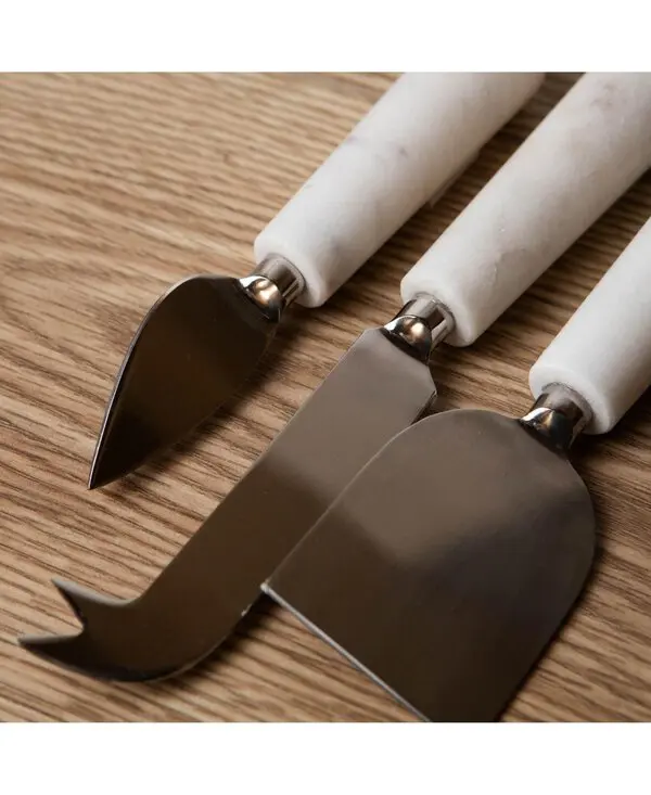 VERVE CULTURE Boxed Set Of Marble Cheese Tools