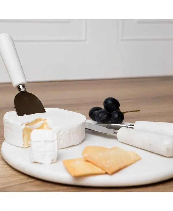VERVE CULTURE Boxed Set Of Marble Cheese Tools