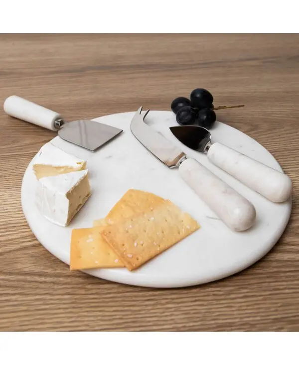 VERVE CULTURE Boxed Set Of Marble Cheese Tools