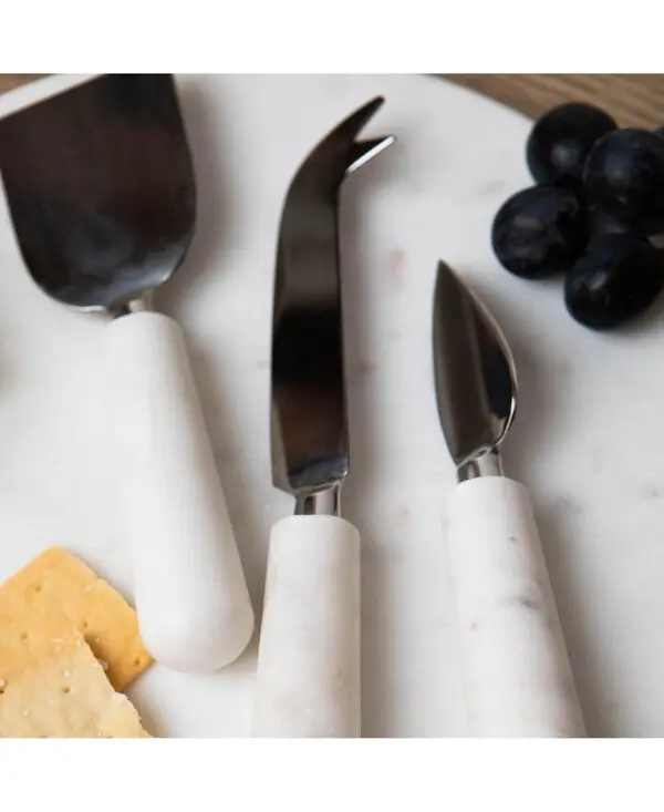 VERVE CULTURE Boxed Set Of Marble Cheese Tools