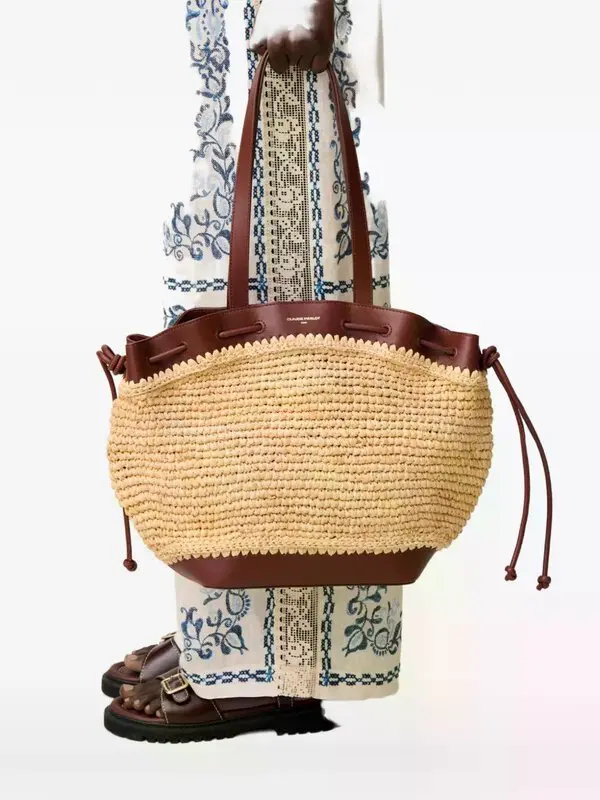 Claudie Pierlot Raffia Tote Bag