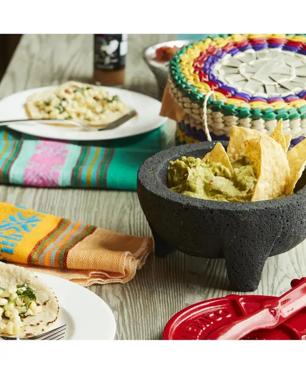 VERVE CULTURE Molcajete In Tortila Basket