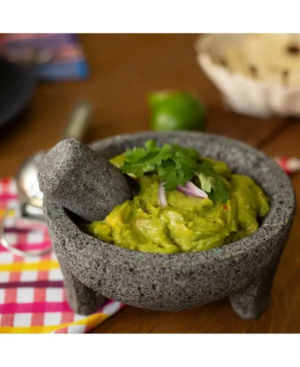 VERVE CULTURE Molcajete In Tortila Basket