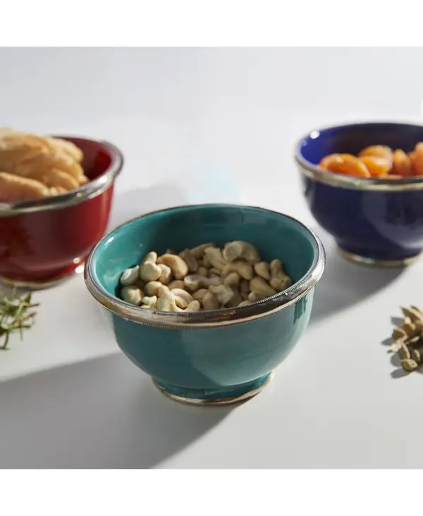 VERVE CULTURE Moroccan Rimmed Bowls Set Of 3